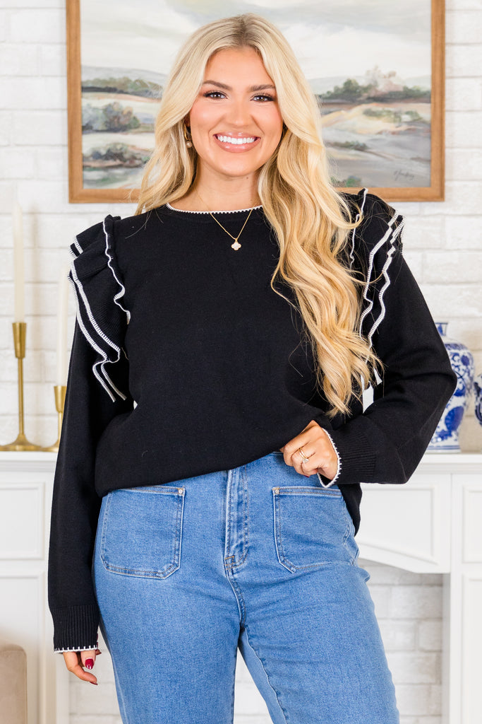 Always Timeless Sweater, Black – Chic Soul