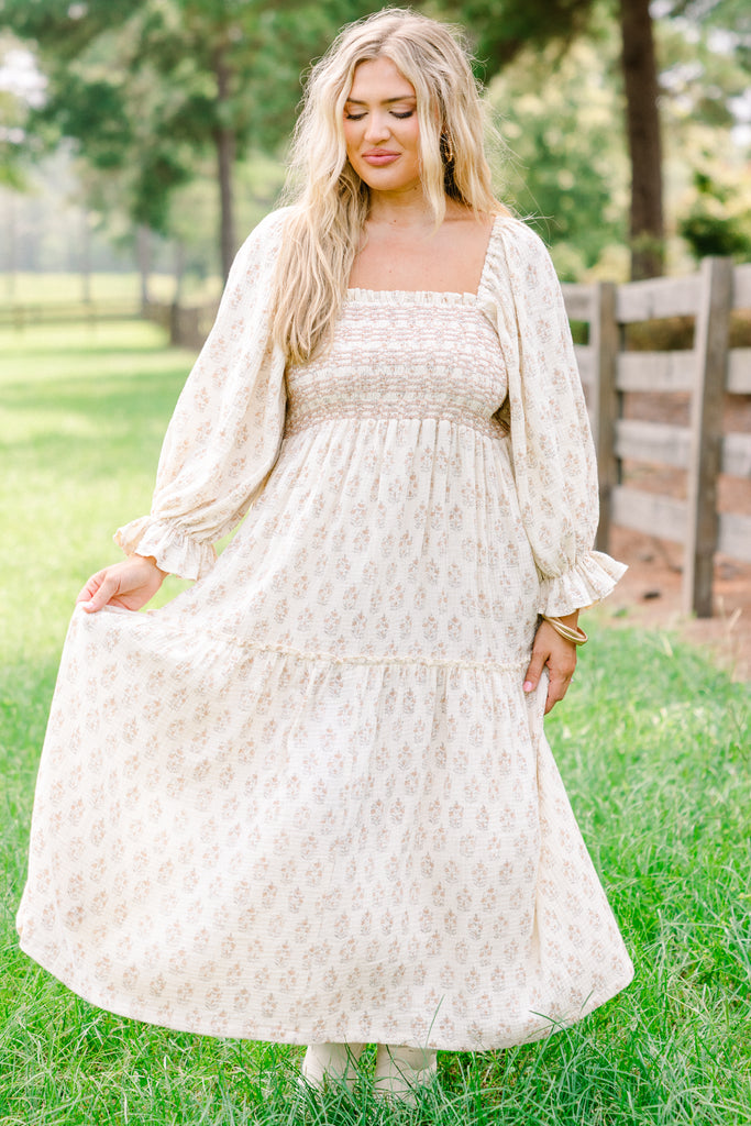 Wonderful Wildflower Dress, Cream – Chic Soul