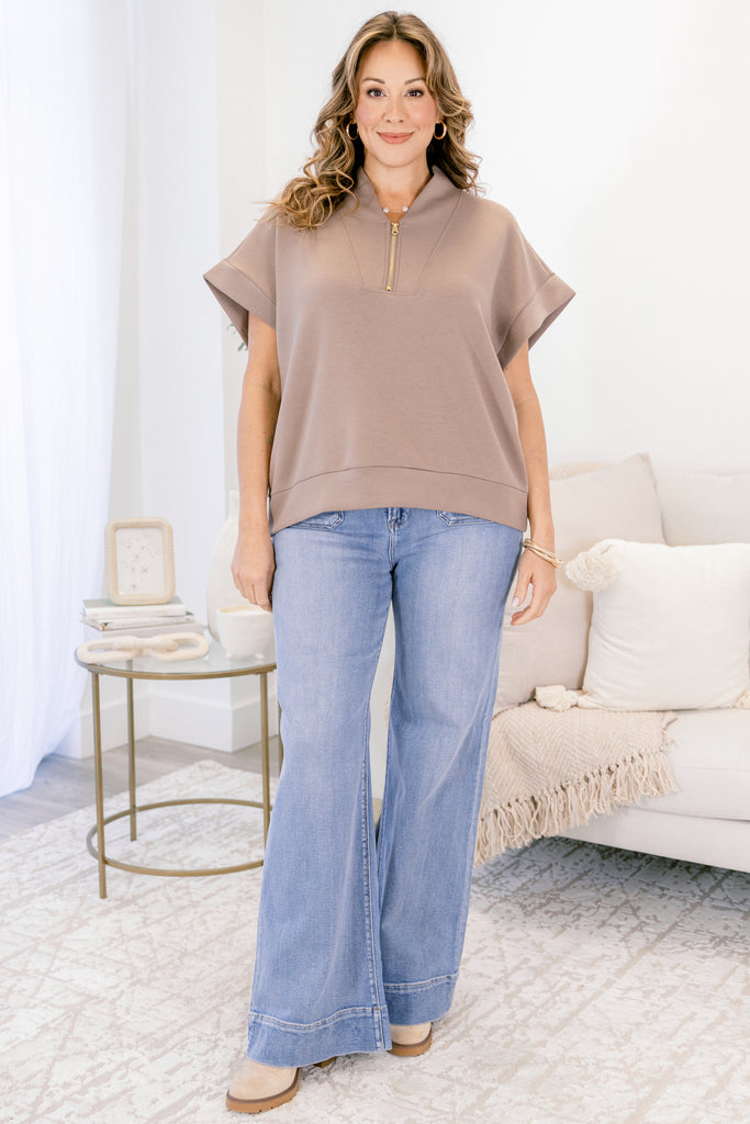 Keepin' It Simple Top, Cocoa – Chic Soul