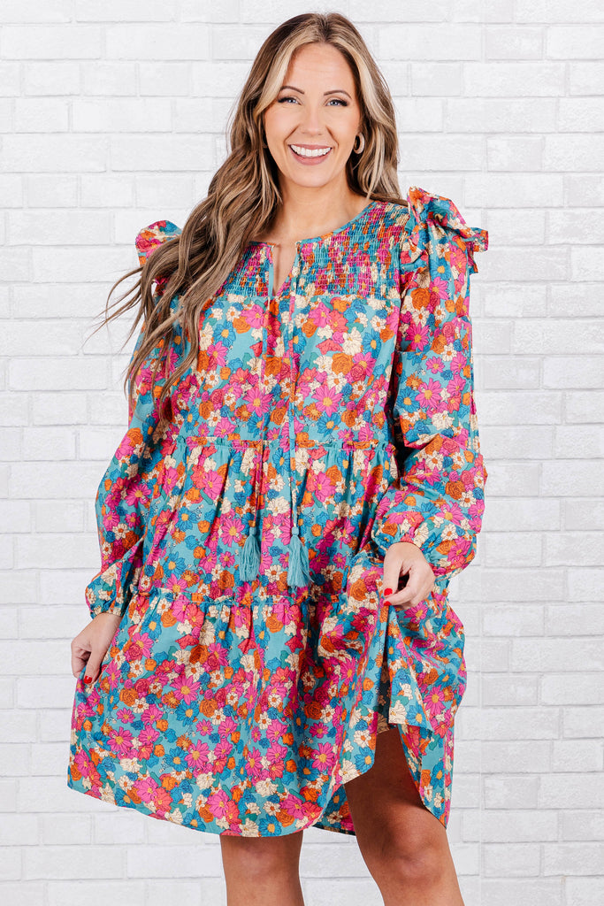 A Secret Garden Dress, Mint Pink – Chic Soul