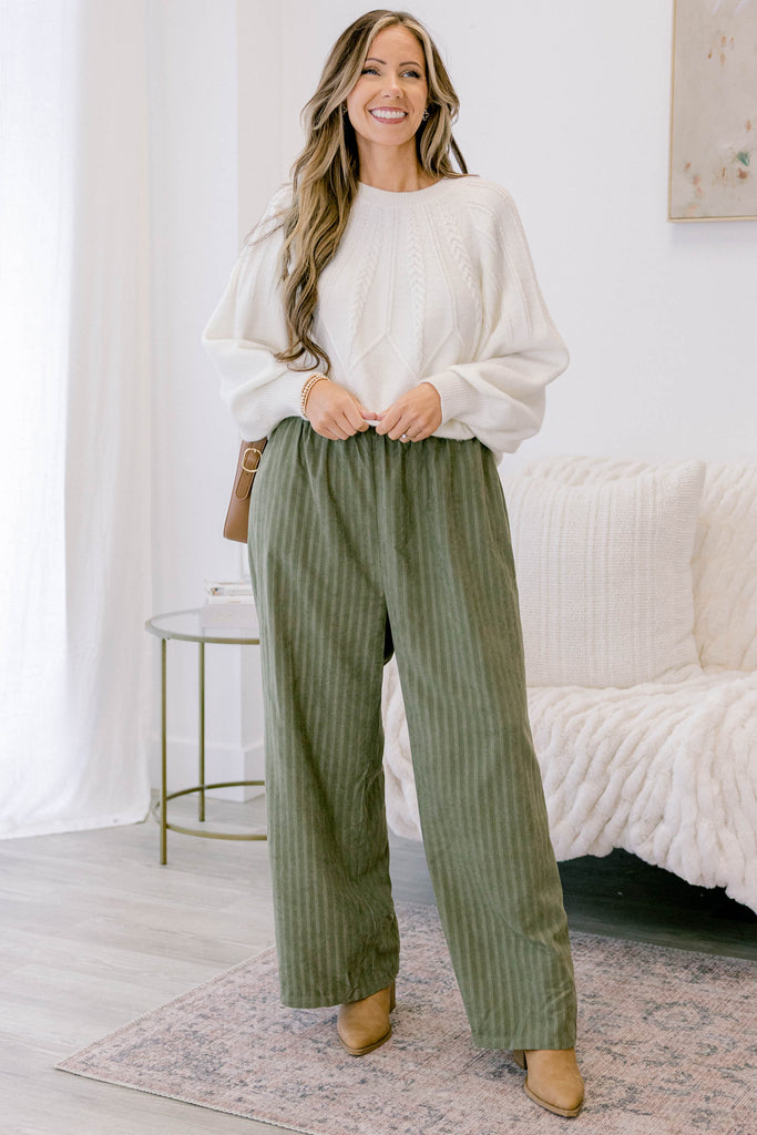 All About Confidence Pants, Olive – Chic Soul