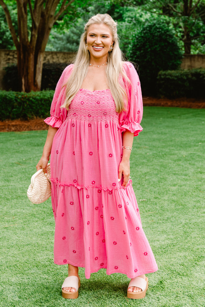 Aster Dress, Pink – Chic Soul