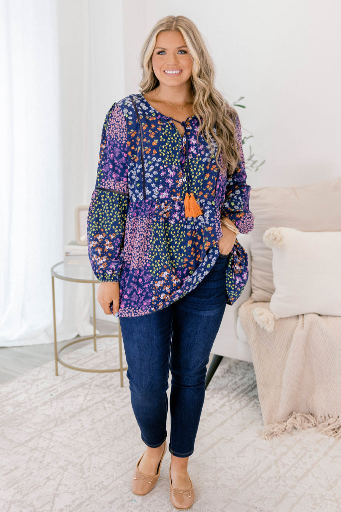 Compelled To Do This Top, Navy – Chic Soul