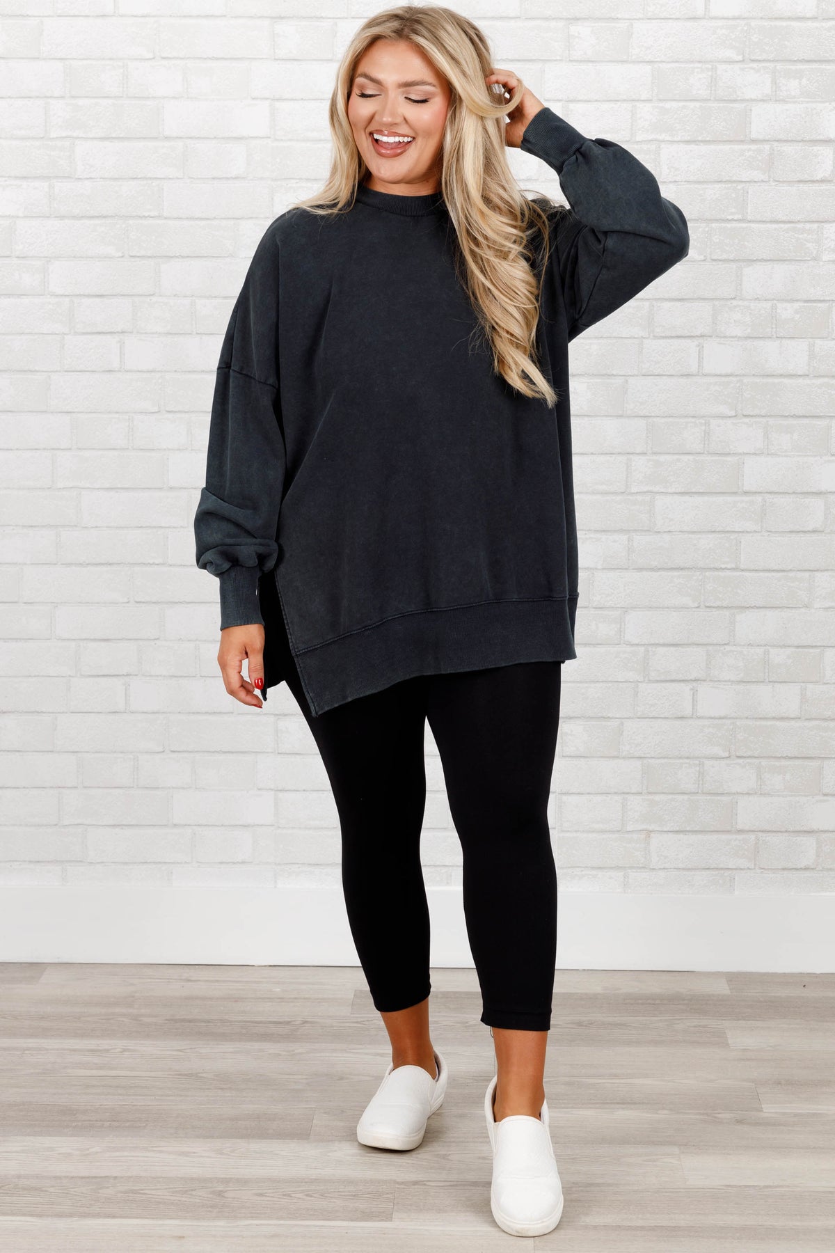 Cozy Pullover, Black – Chic Soul