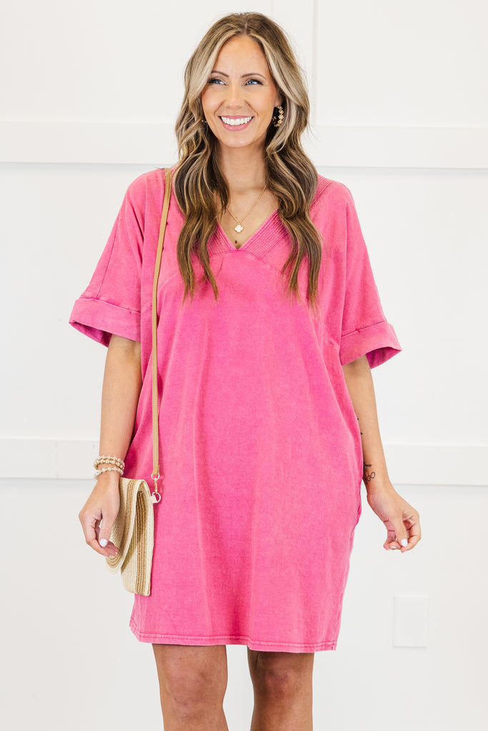 Dancin' Around Town Dress, Hot Pink – Chic Soul