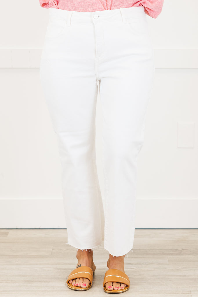 Drive-In Movie Jeans, White – Chic Soul