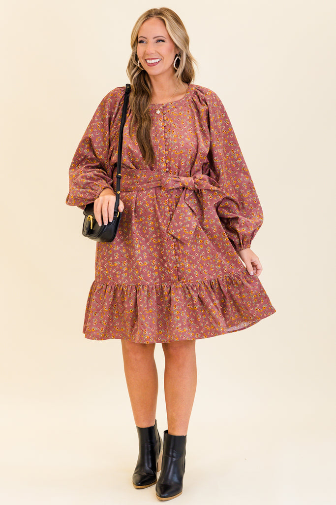 Finding My Way Dress, Mauve – Chic Soul
