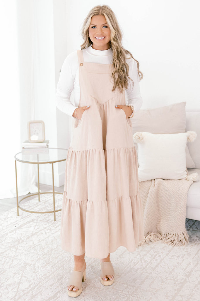Got To Dance Dress, Taupe – Chic Soul