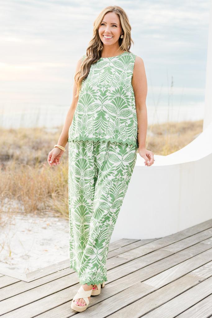 Look And Feel Good Top, Green – Chic Soul