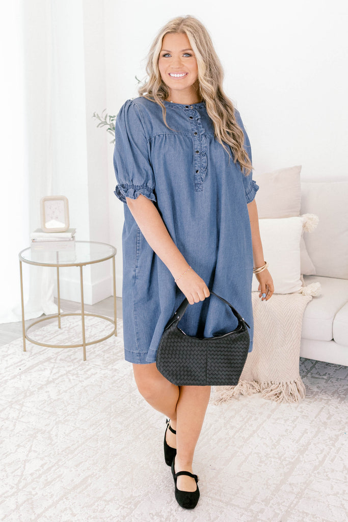 No Better Time Dress, Denim – Chic Soul