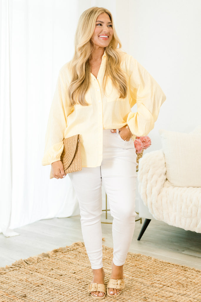 Not So Ordinary Top, Yellow – Chic Soul