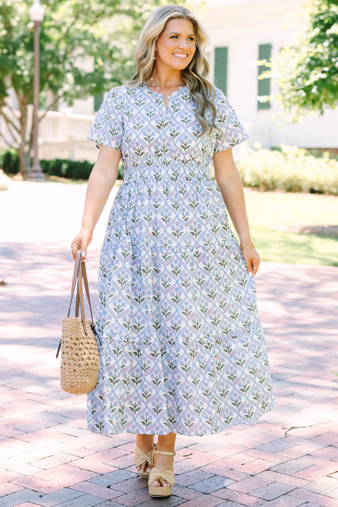 Simple Intentions Dress, Blue Mix – Chic Soul