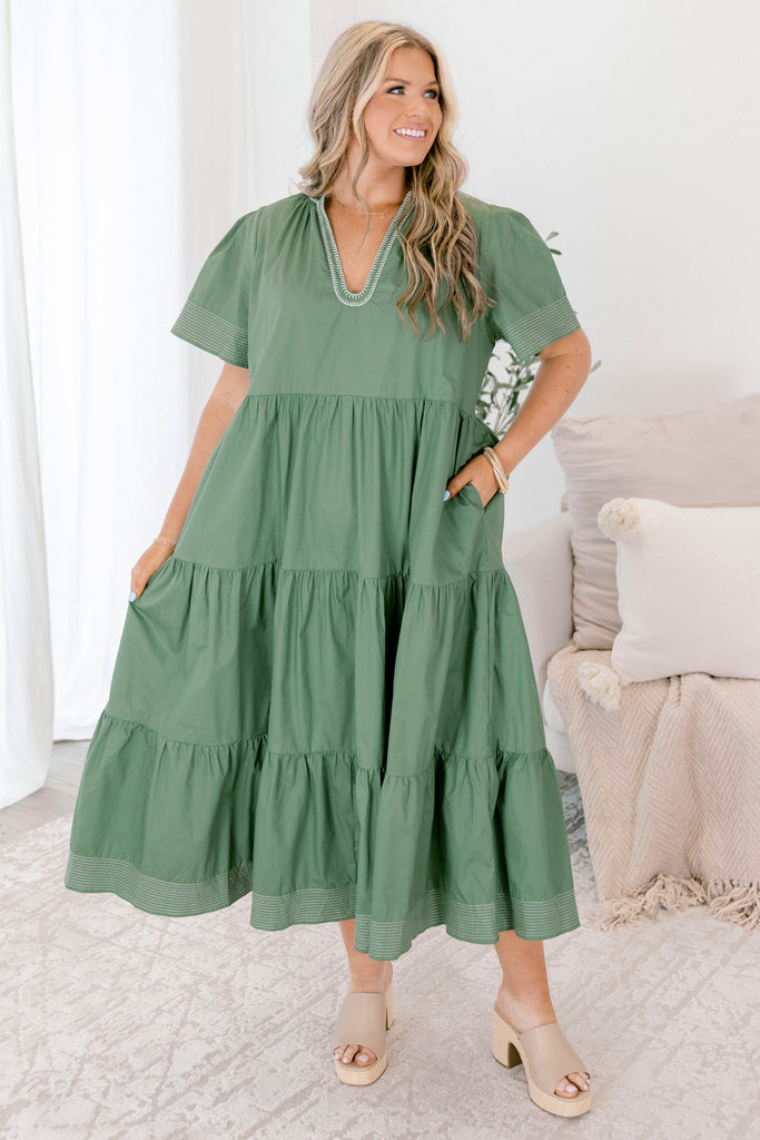 Straight Shot Dress, Sage – Chic Soul