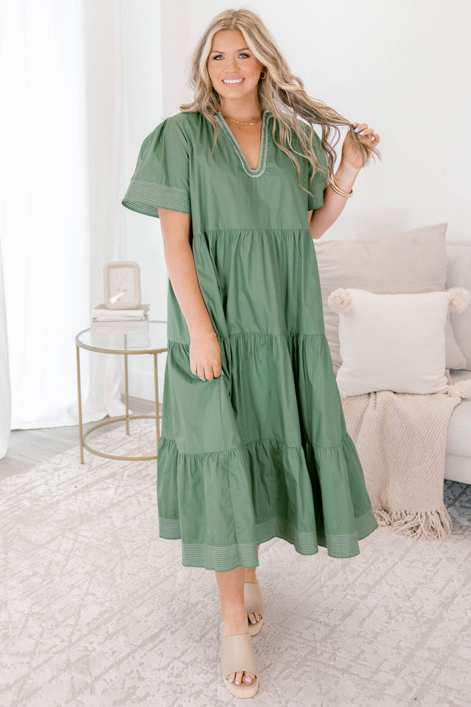 Straight Shot Dress, Sage – Chic Soul