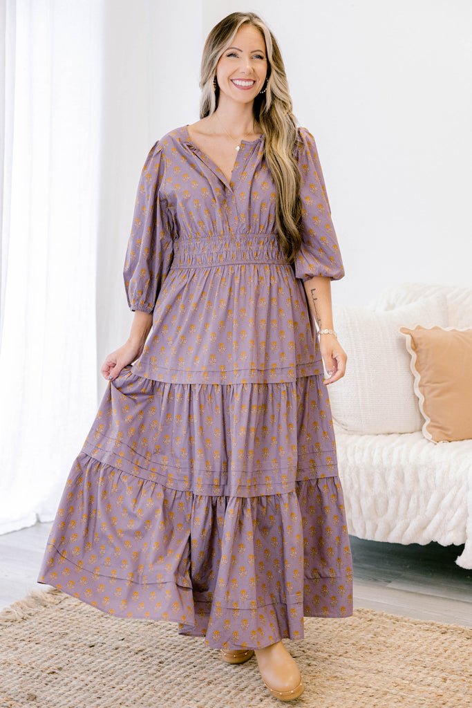 The Clear Choice Dress, Heather Purple – Chic Soul