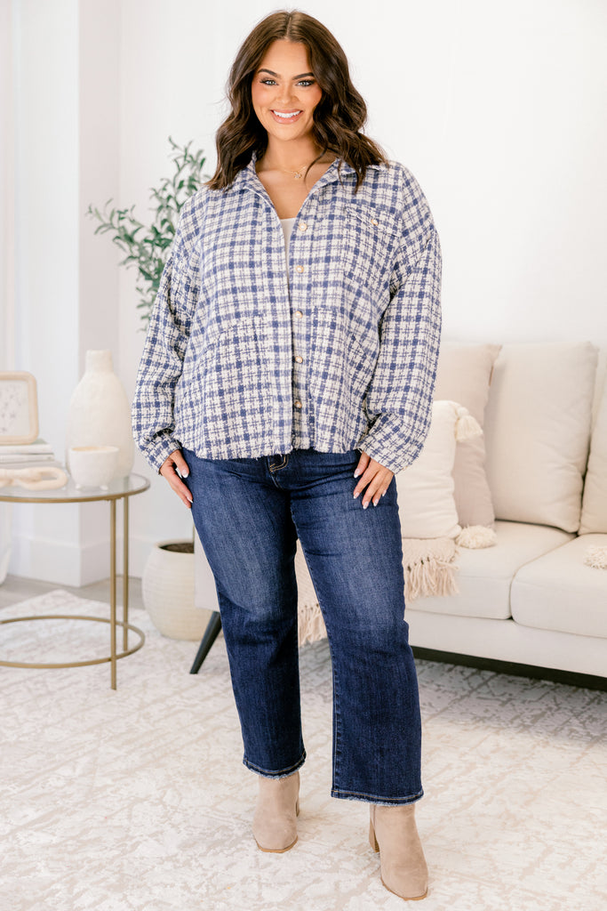 Well Within Reach Shacket, Indigo – Chic Soul