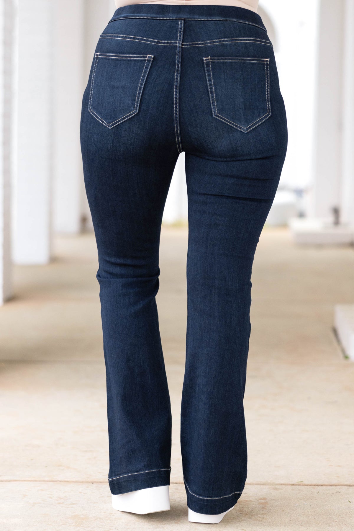 Keep Me Busy Jeggings, Dark Wash – Chic Soul